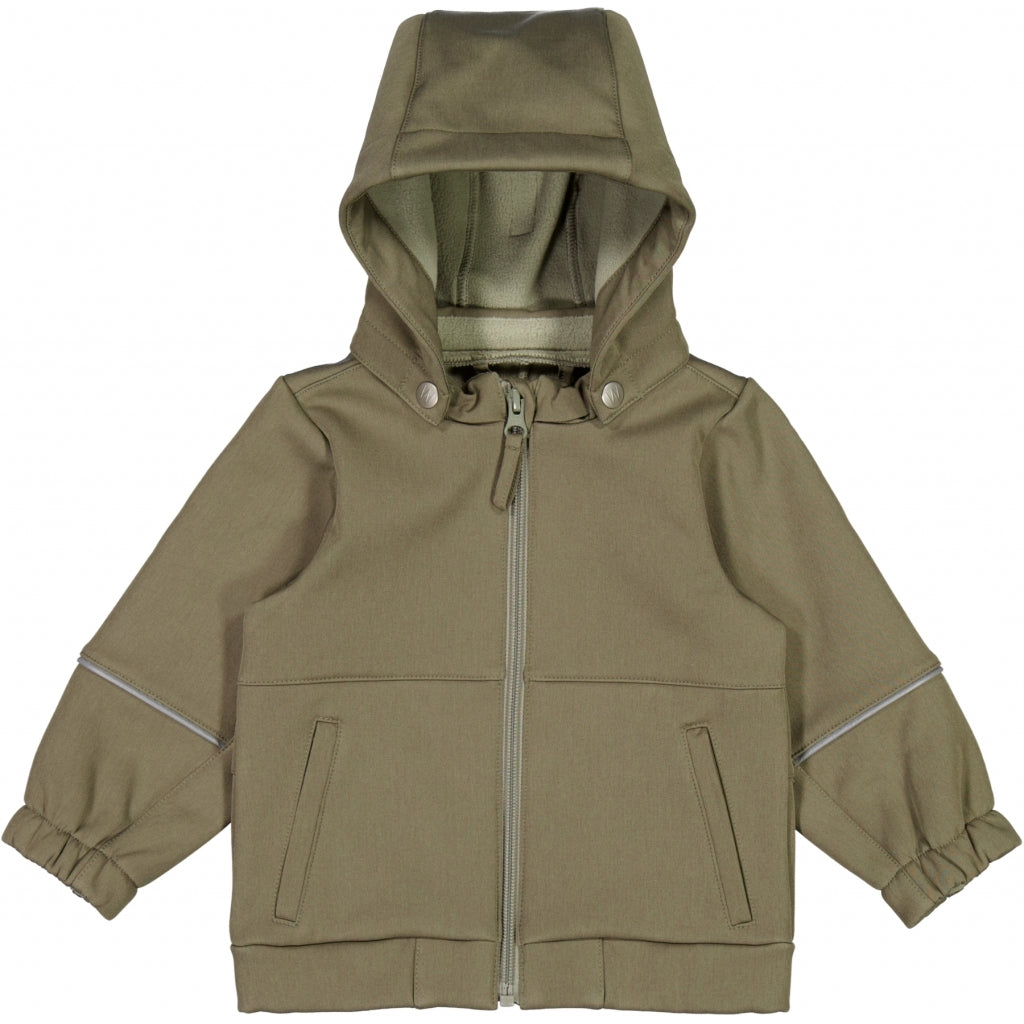 Softshell Jakke Henning - forest melange – Wheat.dk