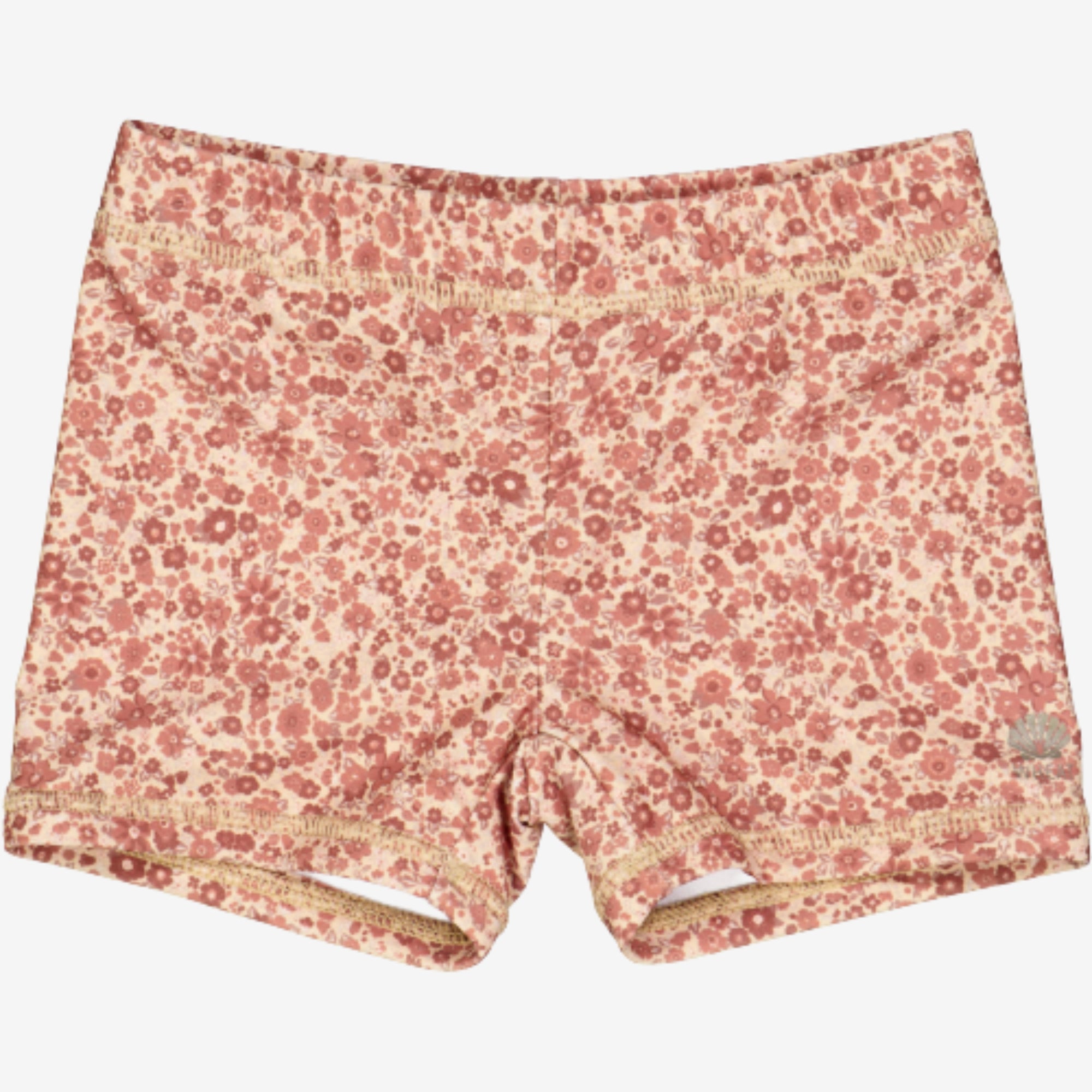 Badeshorts Niki - red flower meadow – Wheat.dk