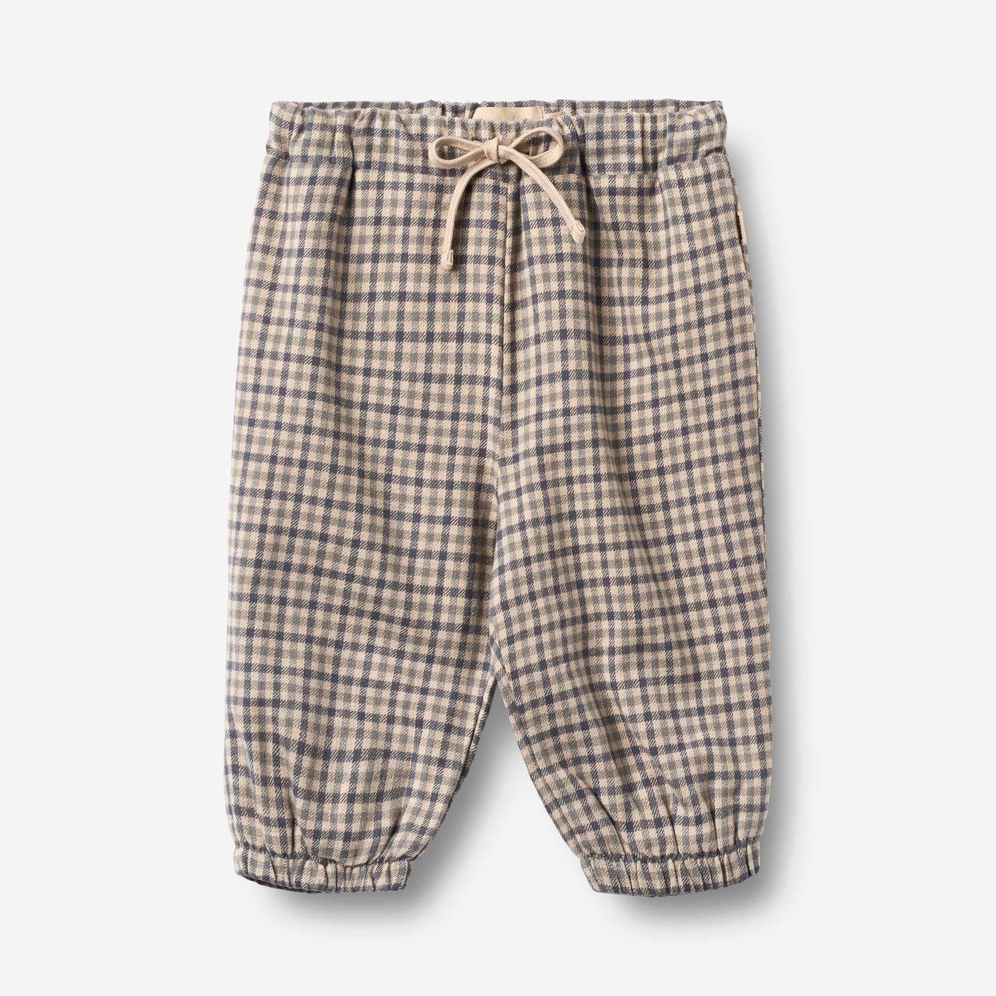 Foret Bukser Blake - blue check – Wheat.dk