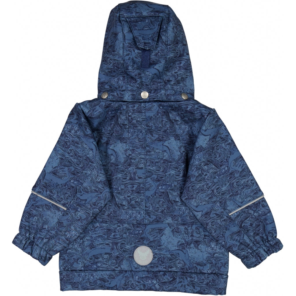 Softshell Jakke Henning - navy linoleum – Wheat.dk